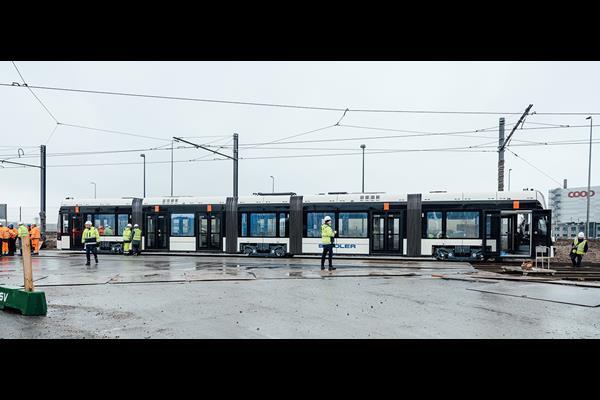 Odense Letbane takes delivery of its first tram | Metro Report ...
